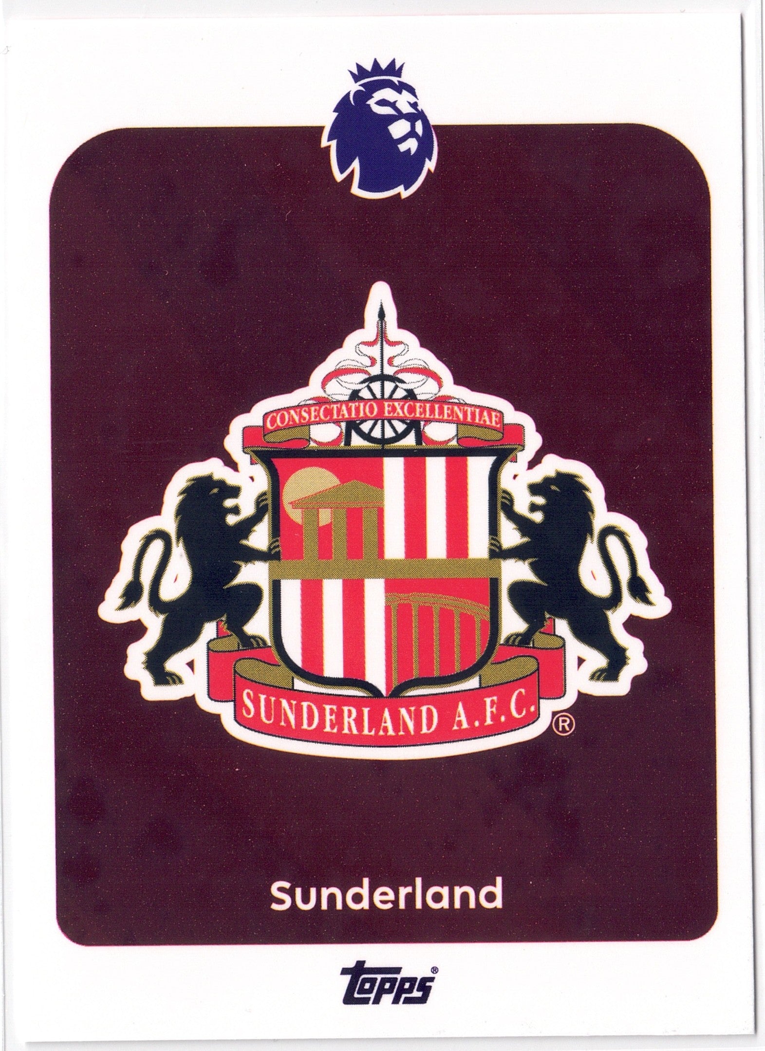 2025-26 Topps Premier League #343 Sunderland Logo – CardChase.no